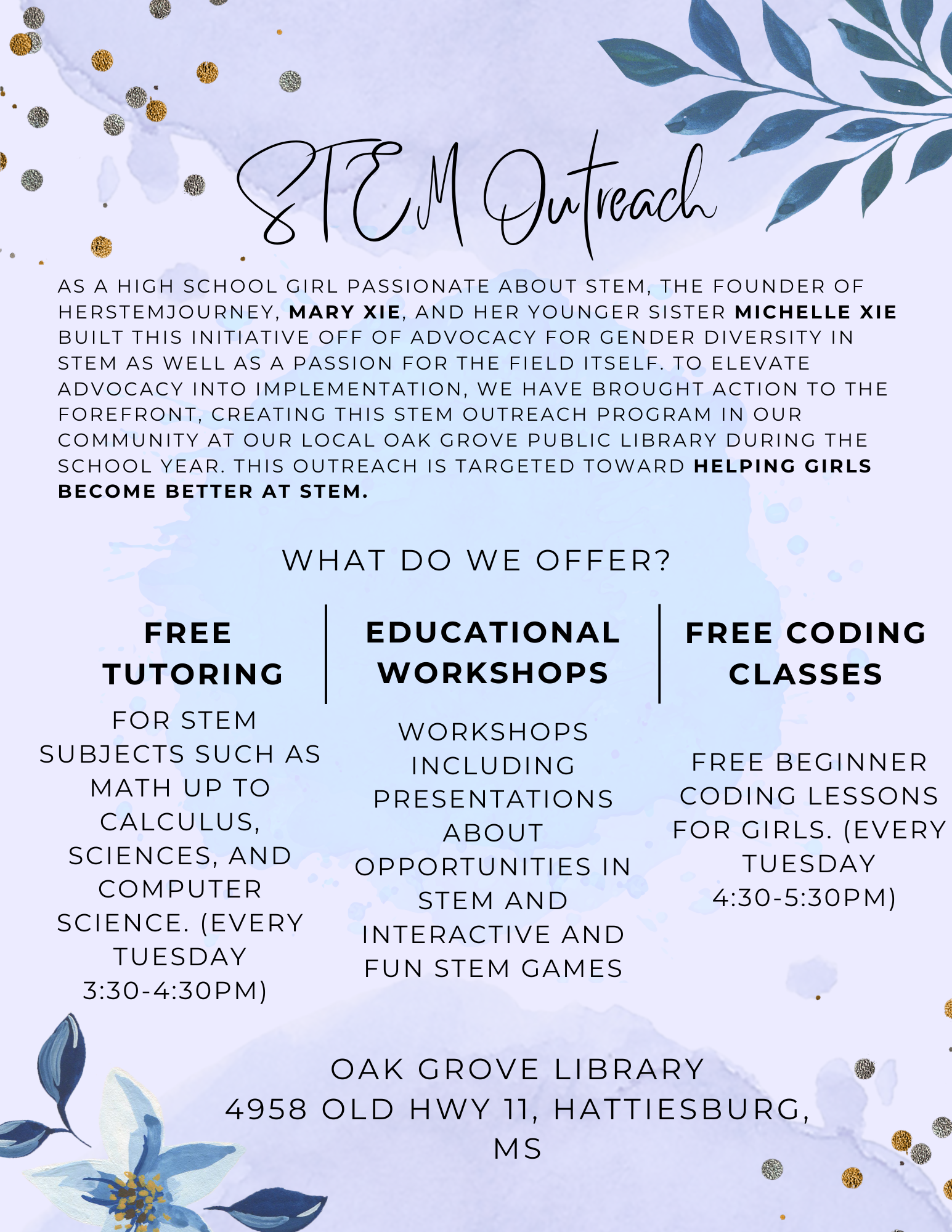 STEM Outreach – Her Stem Journey